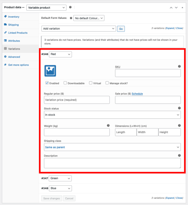 How To Create A Variable Product In Woocommerce