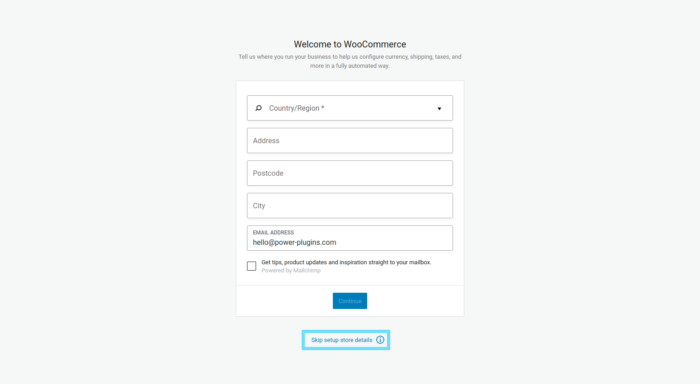 How to configure a new WooCommerce store